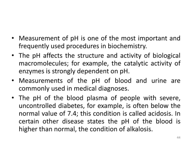 B.Sc. Biochem II BPI Unit 1 Water, pH and Buffer | PPTX