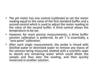 B.Sc. Biochem II BPI Unit 3 Colorimeter and pH meter | PPT
