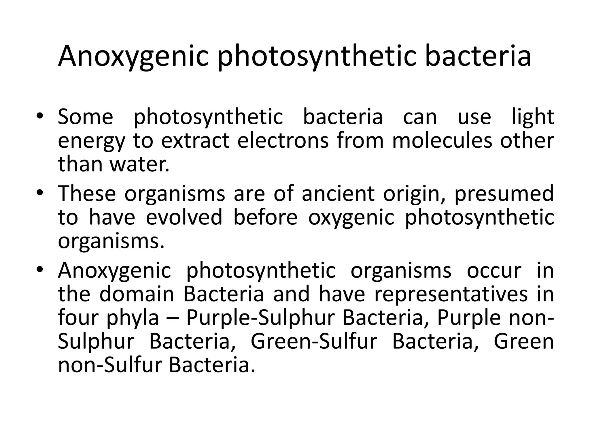 B.Sc Micro II Microbial physiology Unit 1 Bacterial Photosynthesis | PPTX