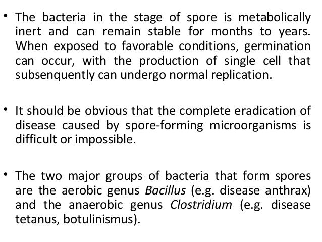 B.Sc Micro II Microbial Physiology Unit 4 Spores