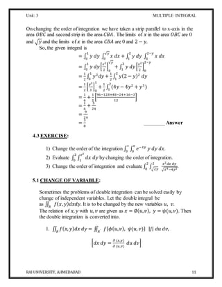 B.tech ii unit-3 material multiple integration | DOCX