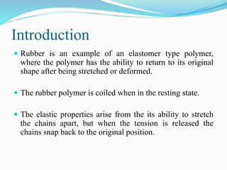 B.tech. ii engineering chemistry unit 3 B rubber | PPTX