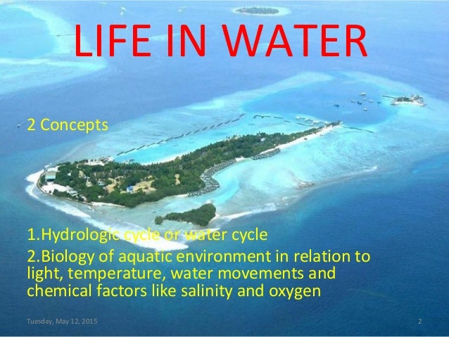 Life in water