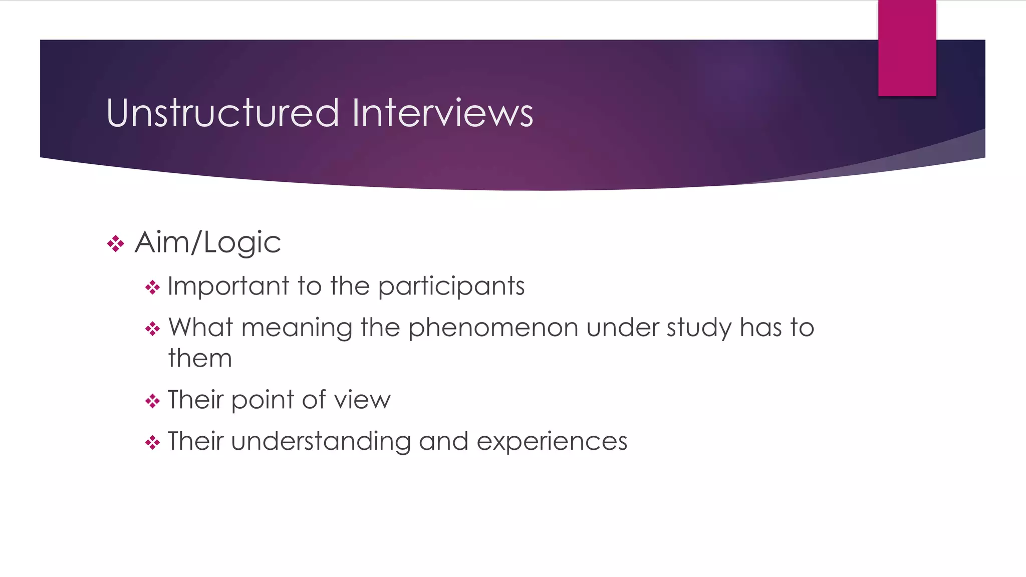 structured and unstructured interview | PPTX