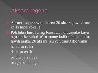 Aksara Jawa | PPTX