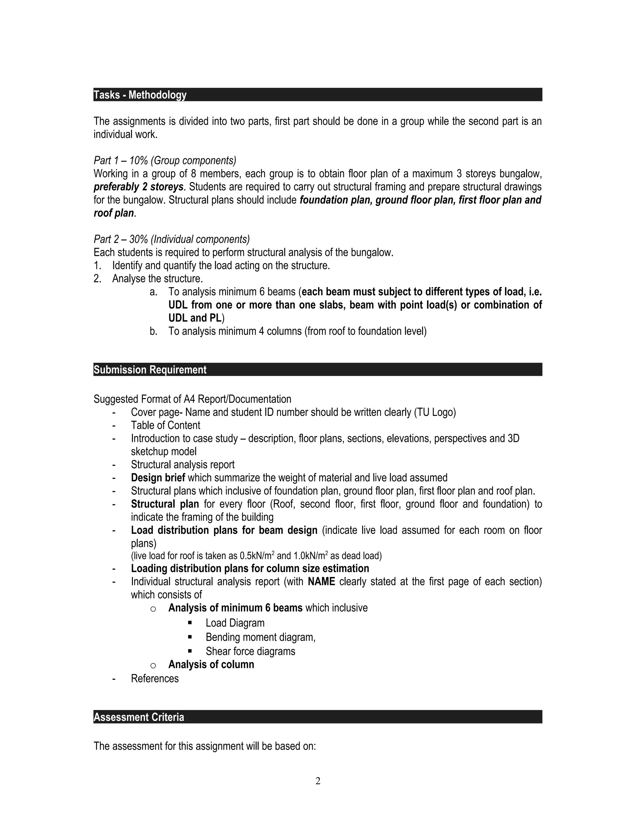 B. structure project 2 brief august 2015 | PDF