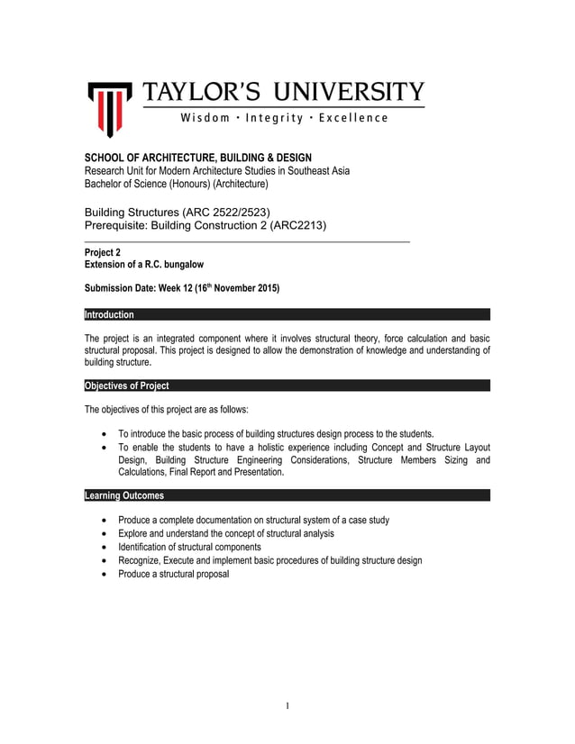 B. structure project 2 brief august 2015 | PDF