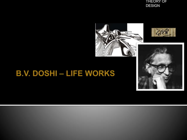 B.v. doshi final | PPTX