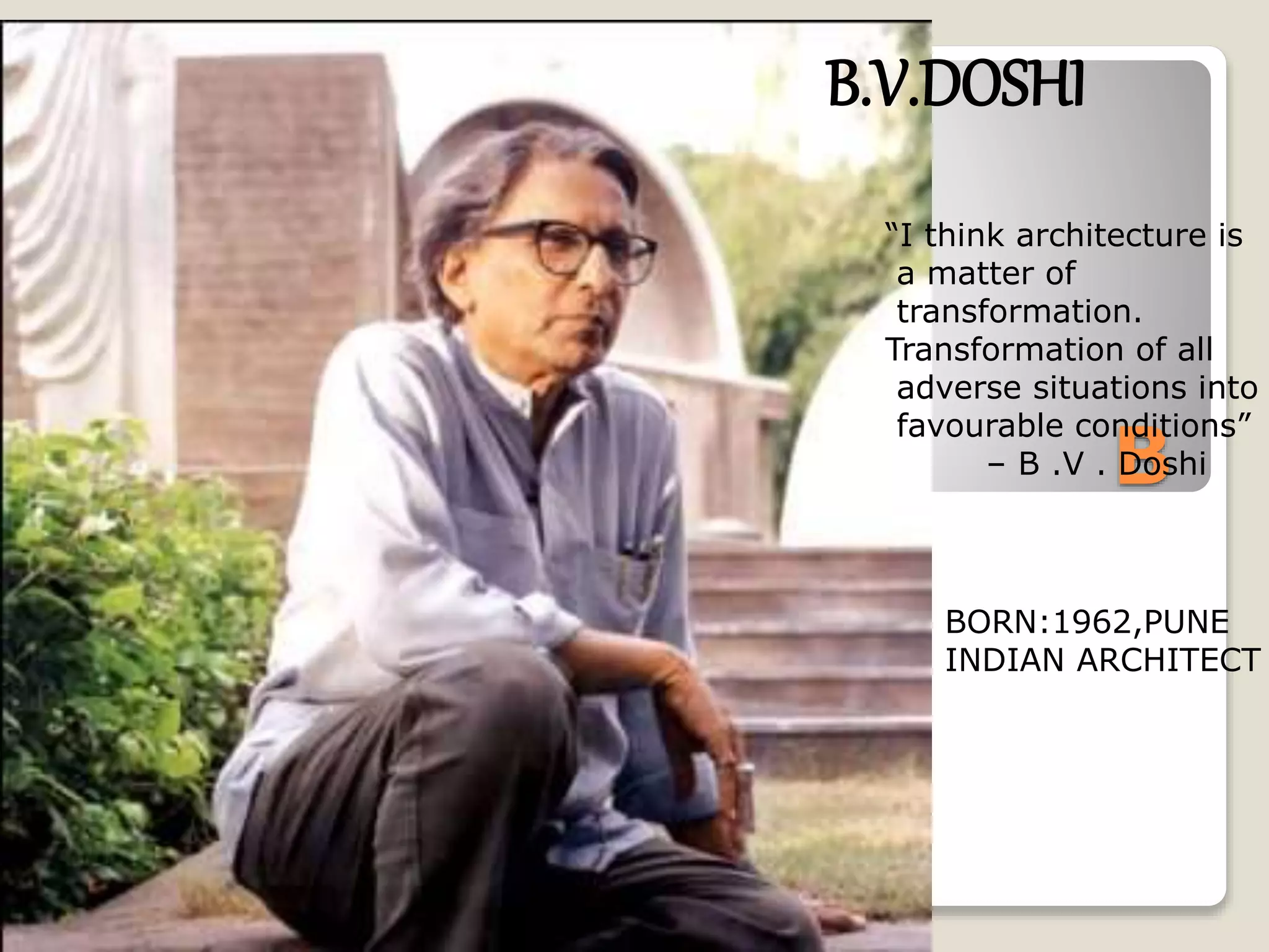 B.v.doshi | PPTX