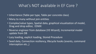 Entity Framework for Cross platform apps | PPT