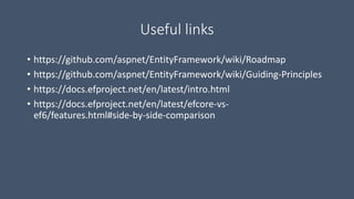 Entity Framework for Cross platform apps | PPT