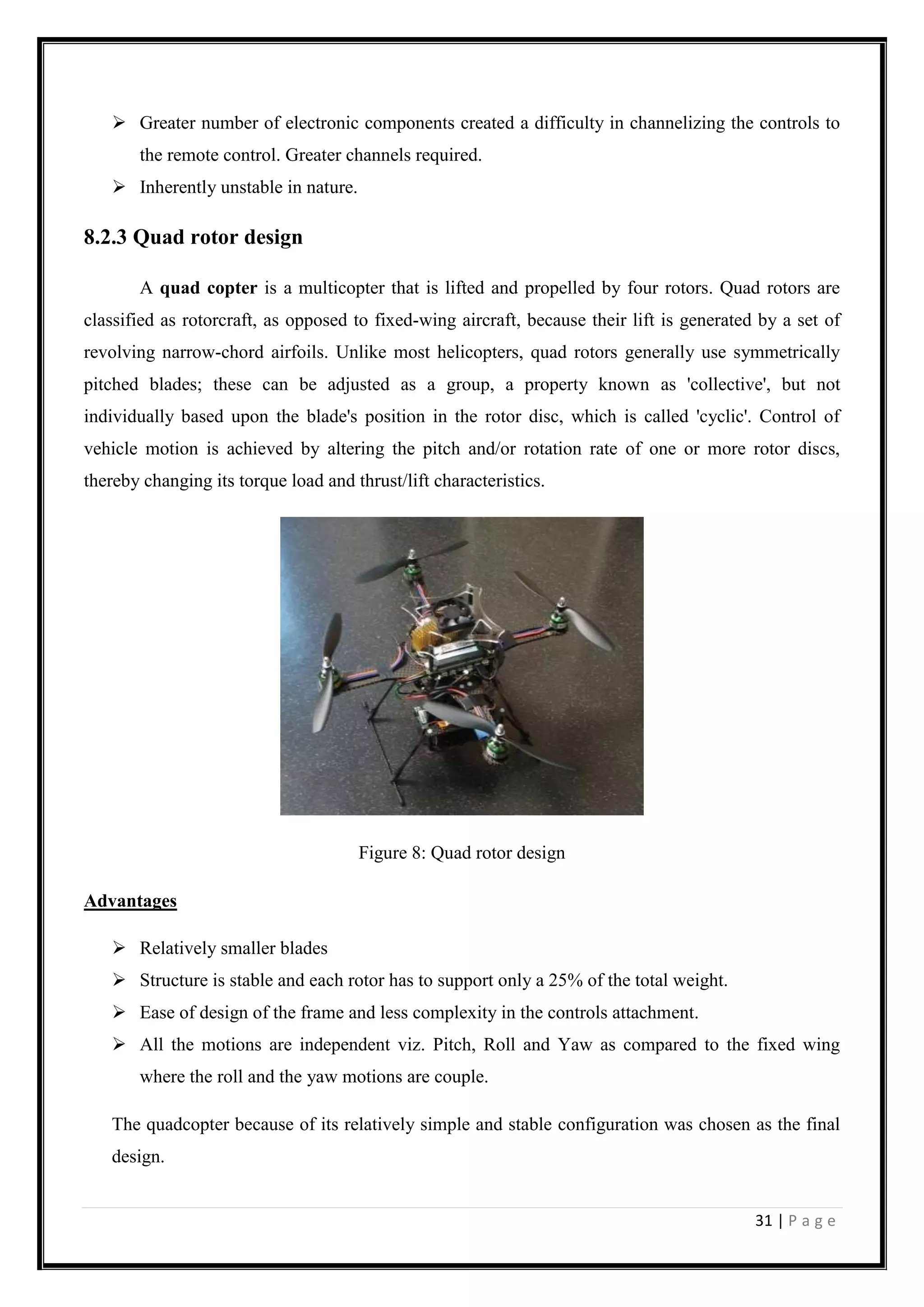 Design, Fabrication and Modification of Small VTOL UAV | PDF