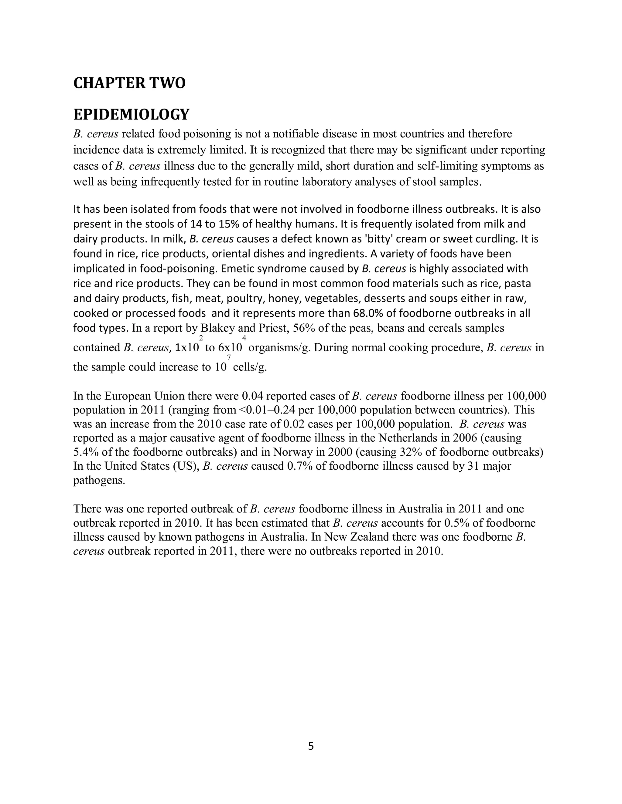 Bacillus cereus | PDF