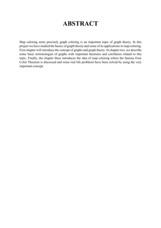 Map Coloring and Some of Its Applications | PDF