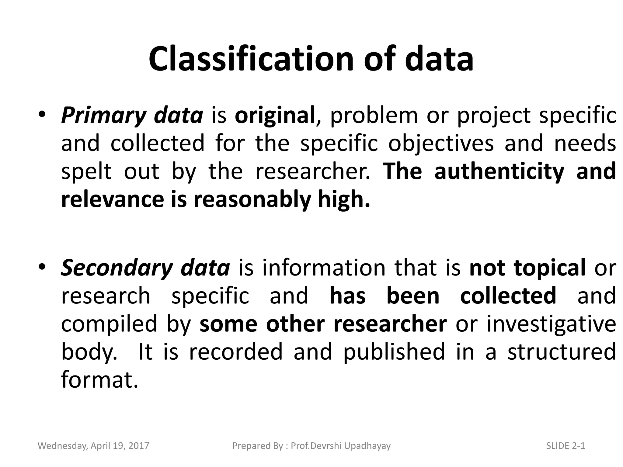Secondary Data Collection Methods Pptx Computing Technology