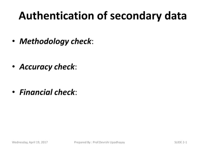 secondary data collection methods | PPTX | Computing | Technology ...
