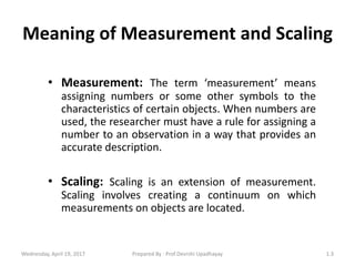 attitude measurement and scaling | PPTX