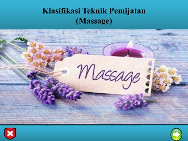 B. klasifikasi teknik massage | PPTX