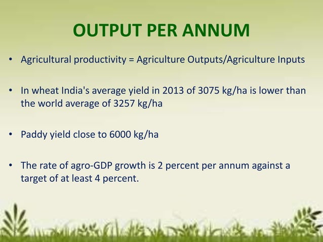 Agro based industries scenario and their future in India | PPTX