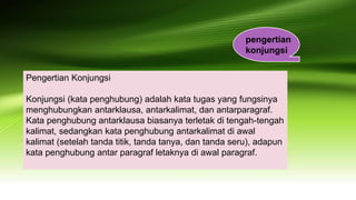 pengertian konjungsi dan macamnya | PPTX