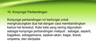 pengertian konjungsi dan macamnya | PPTX