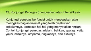 pengertian konjungsi dan macamnya | PPTX