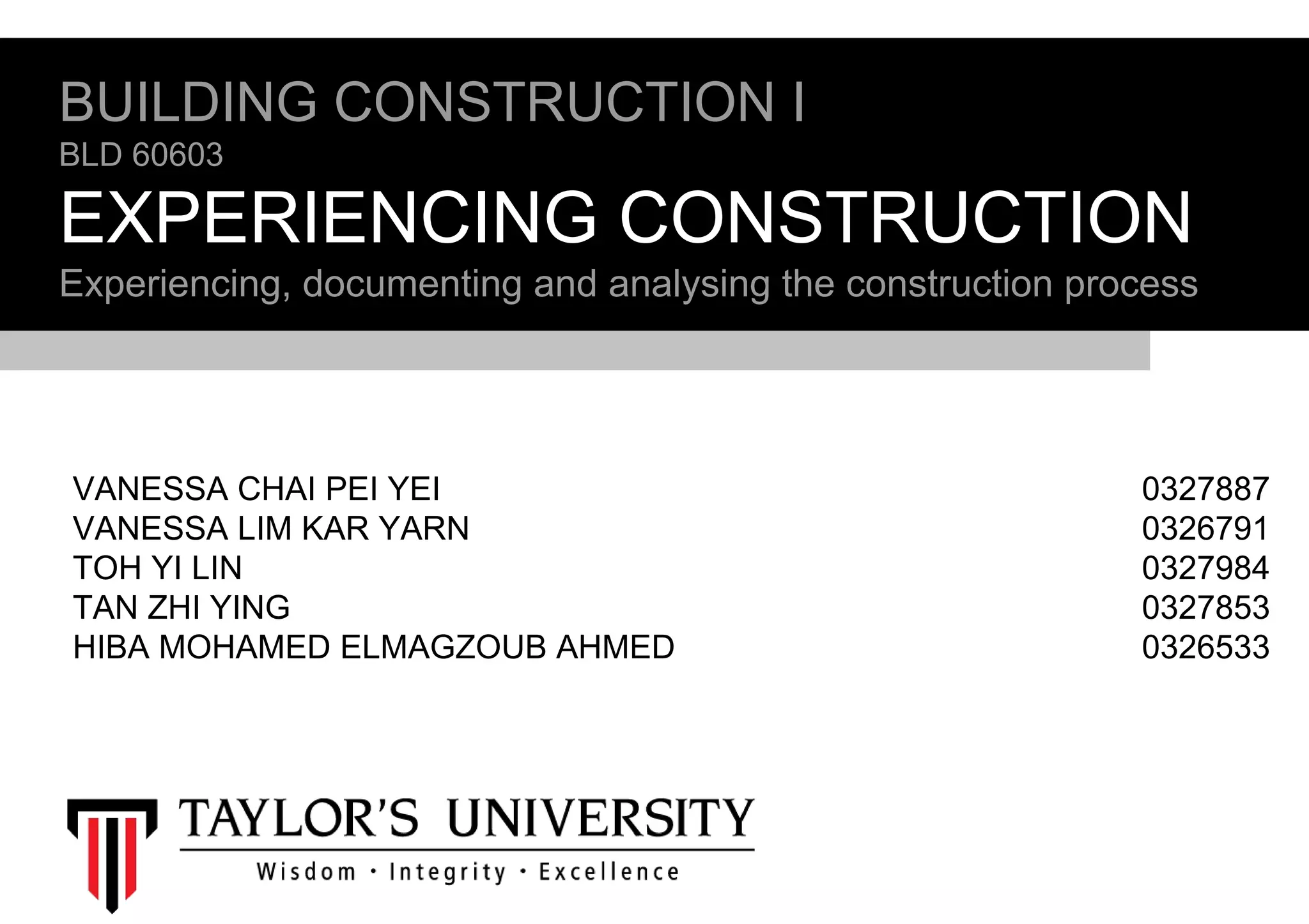 BUILDING CONSTRUCTION REPORT | PDF