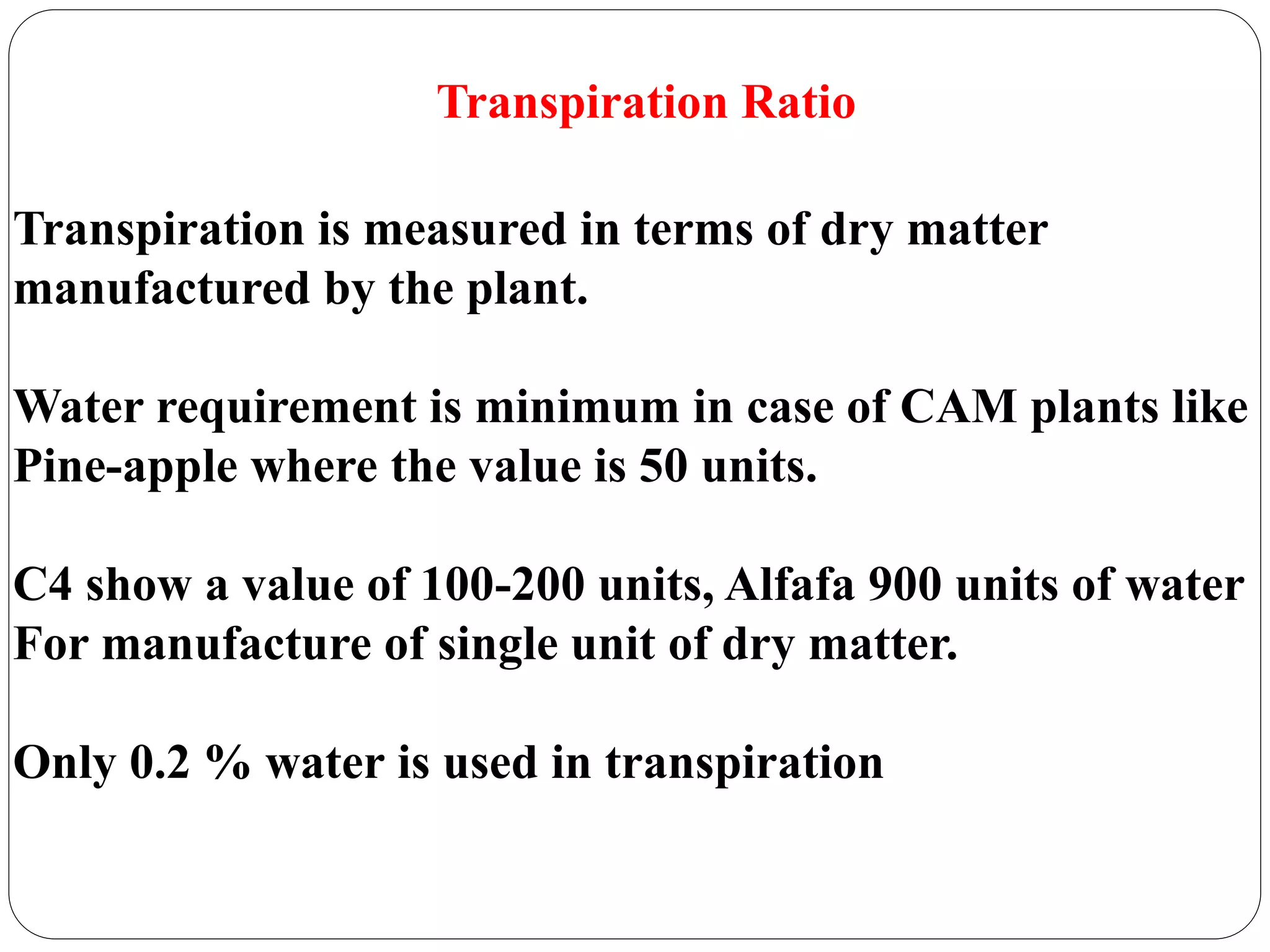 Transpiration | PPTX