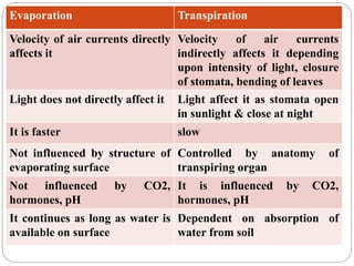 Transpiration | PPTX