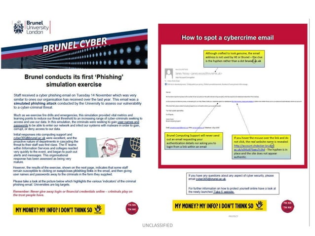 Phishing simulation exercises | PPTX | Email | Internet