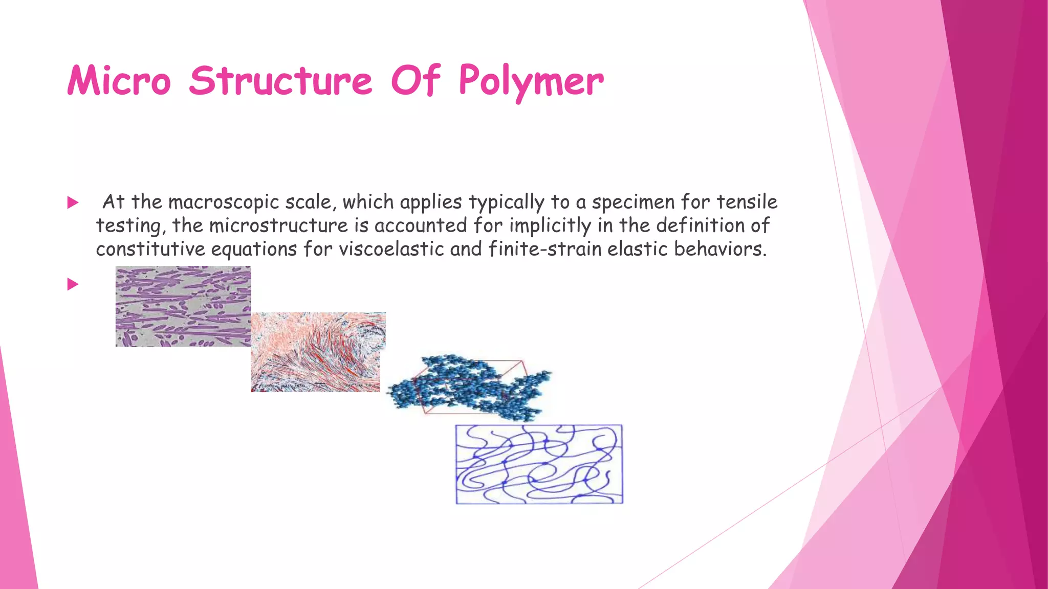 mechanical models of polymer behavior | PPTX