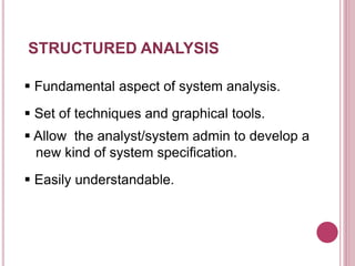 STRUCTURED ANALYSIS (Software Engg.) | PPTX