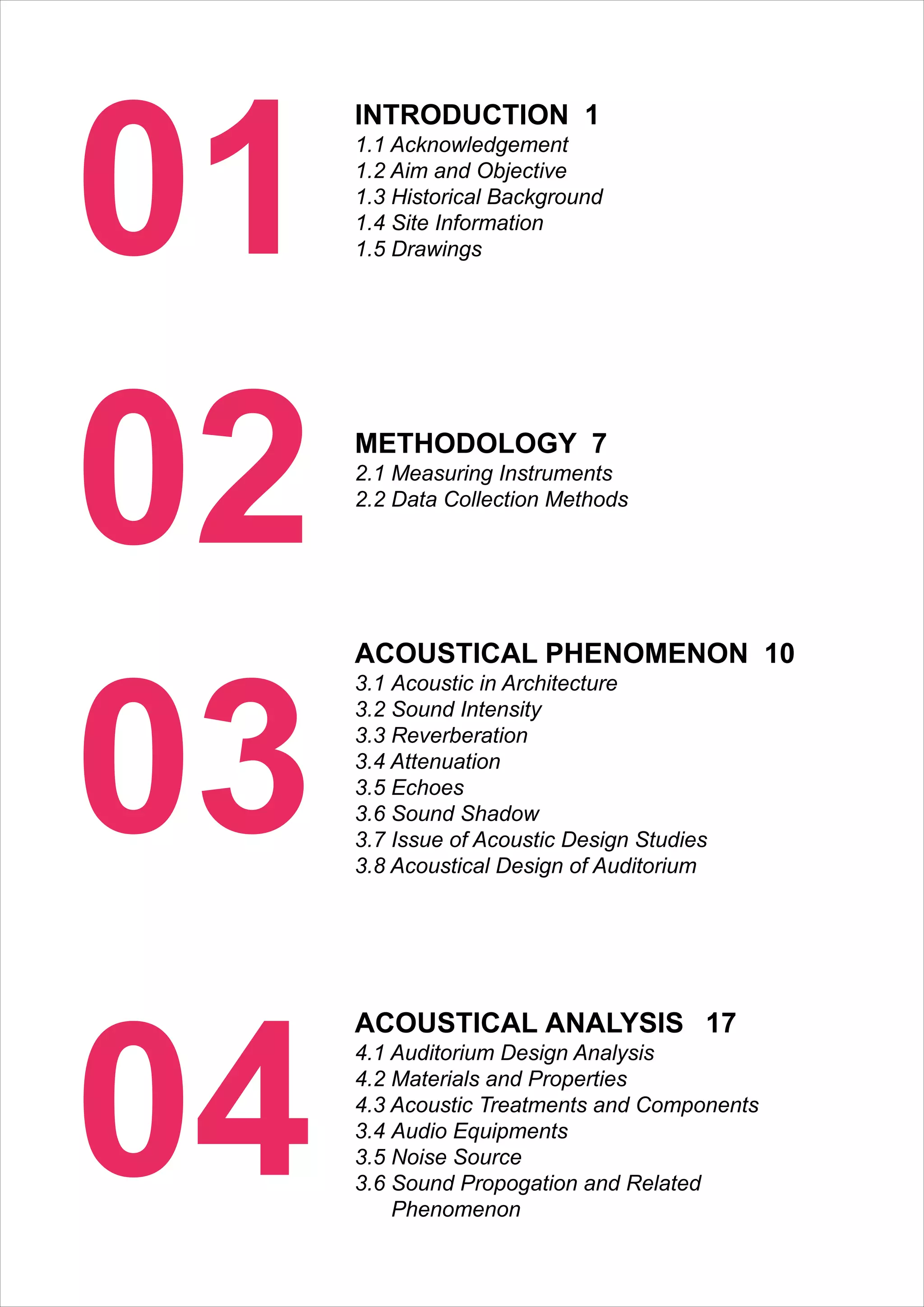 Auditorium: A Case Study on Acoustic Design Report | PDF