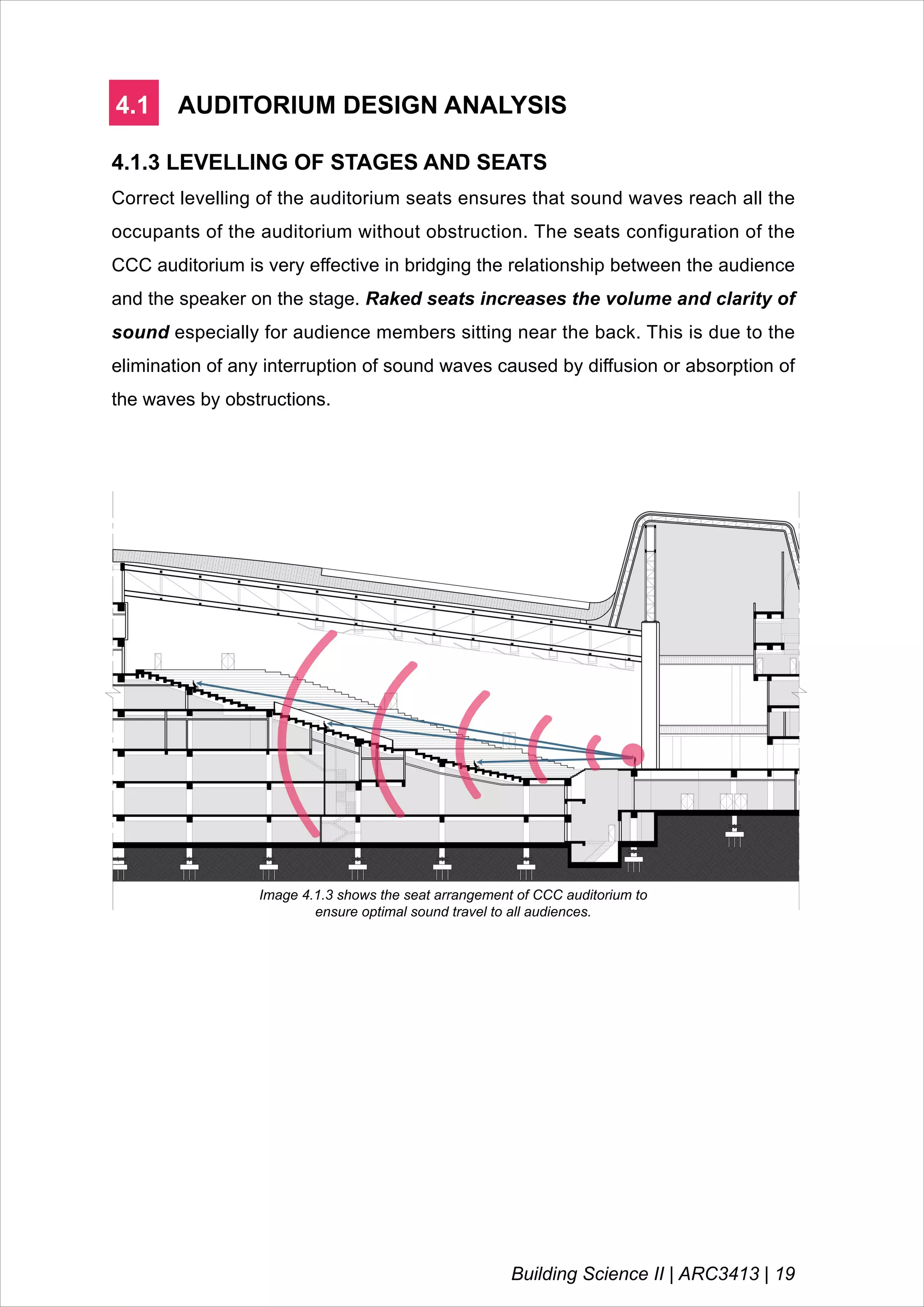 Auditorium: A Case Study on Acoustic Design Report | PDF