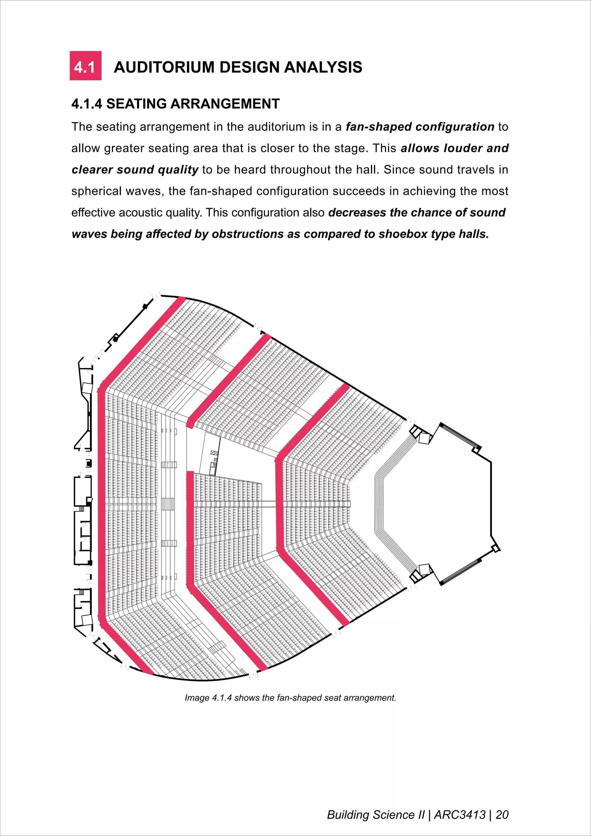 Auditorium: A Case Study on Acoustic Design Report | PDF