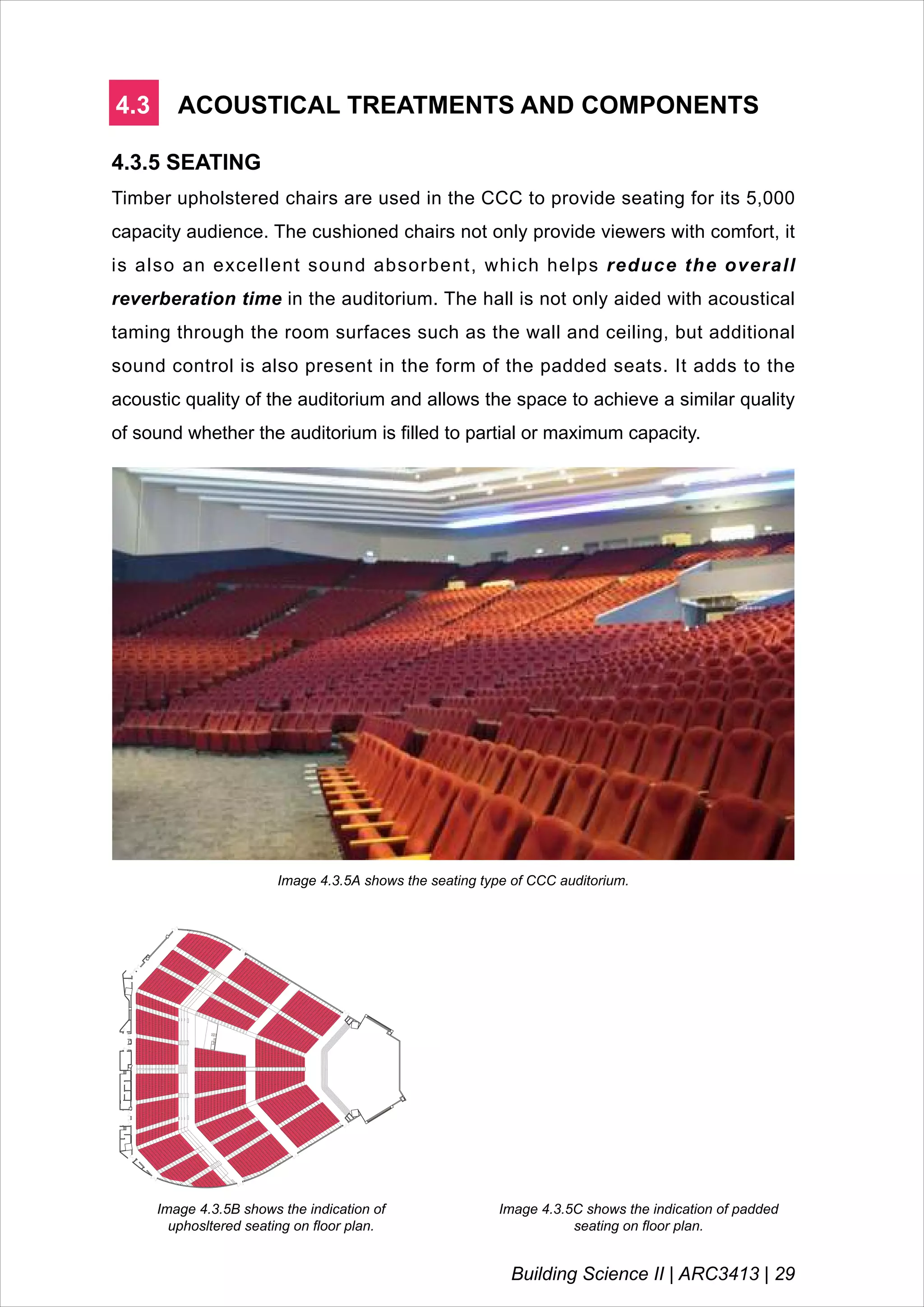 Auditorium: A Case Study on Acoustic Design Report | PDF