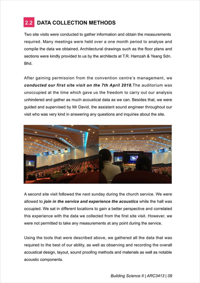 Auditorium: A Case Study on Acoustic Design Report | PDF