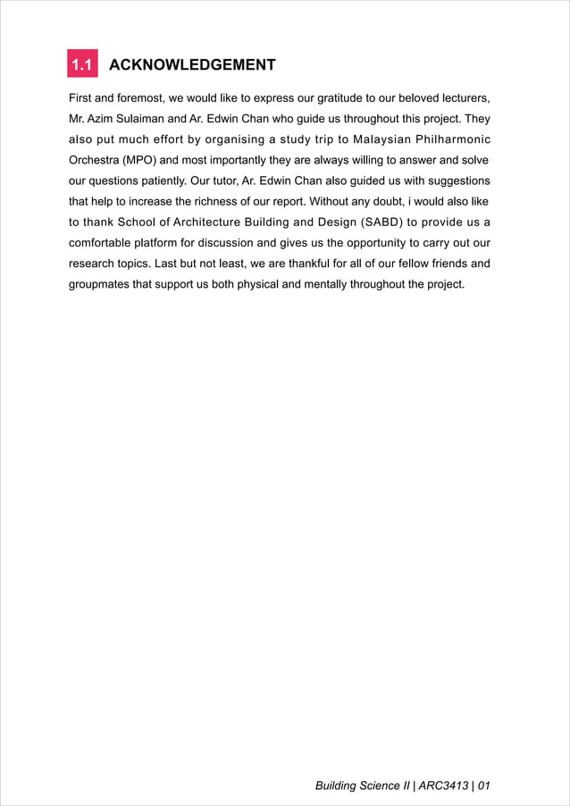 Auditorium: A Case Study on Acoustic Design Report | PDF