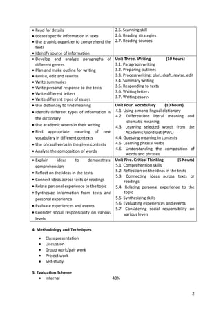 B.ed. 1st sem english grammar and composition | DOC