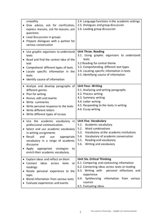B.ed. 2nd sem english for communication | DOCX
