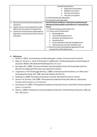 B.ed. 1st sem philosophies in education | PDF