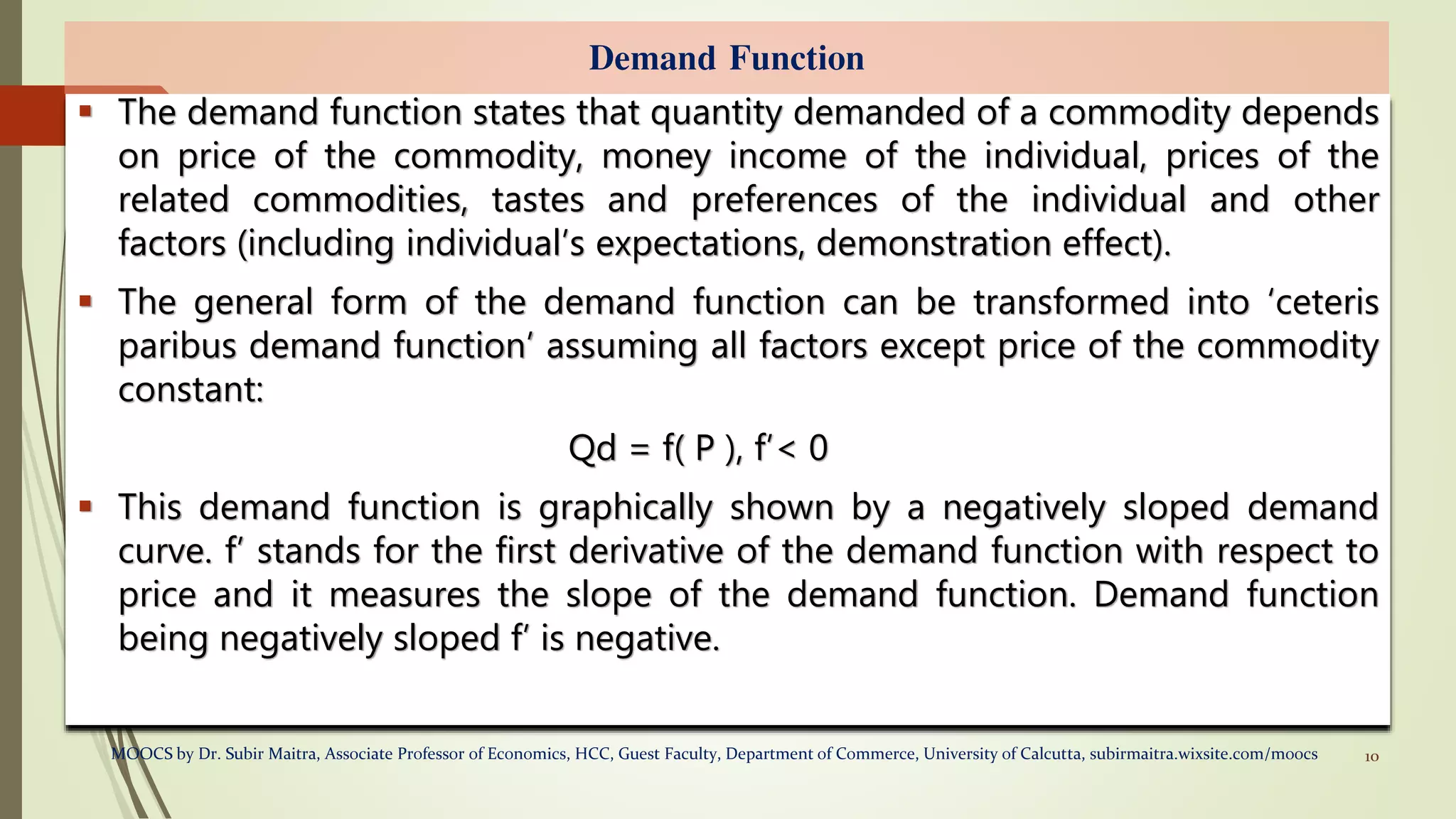 B.Com Semester 1 Lecture-1 Demand and Consumer Behaviour | PPTX