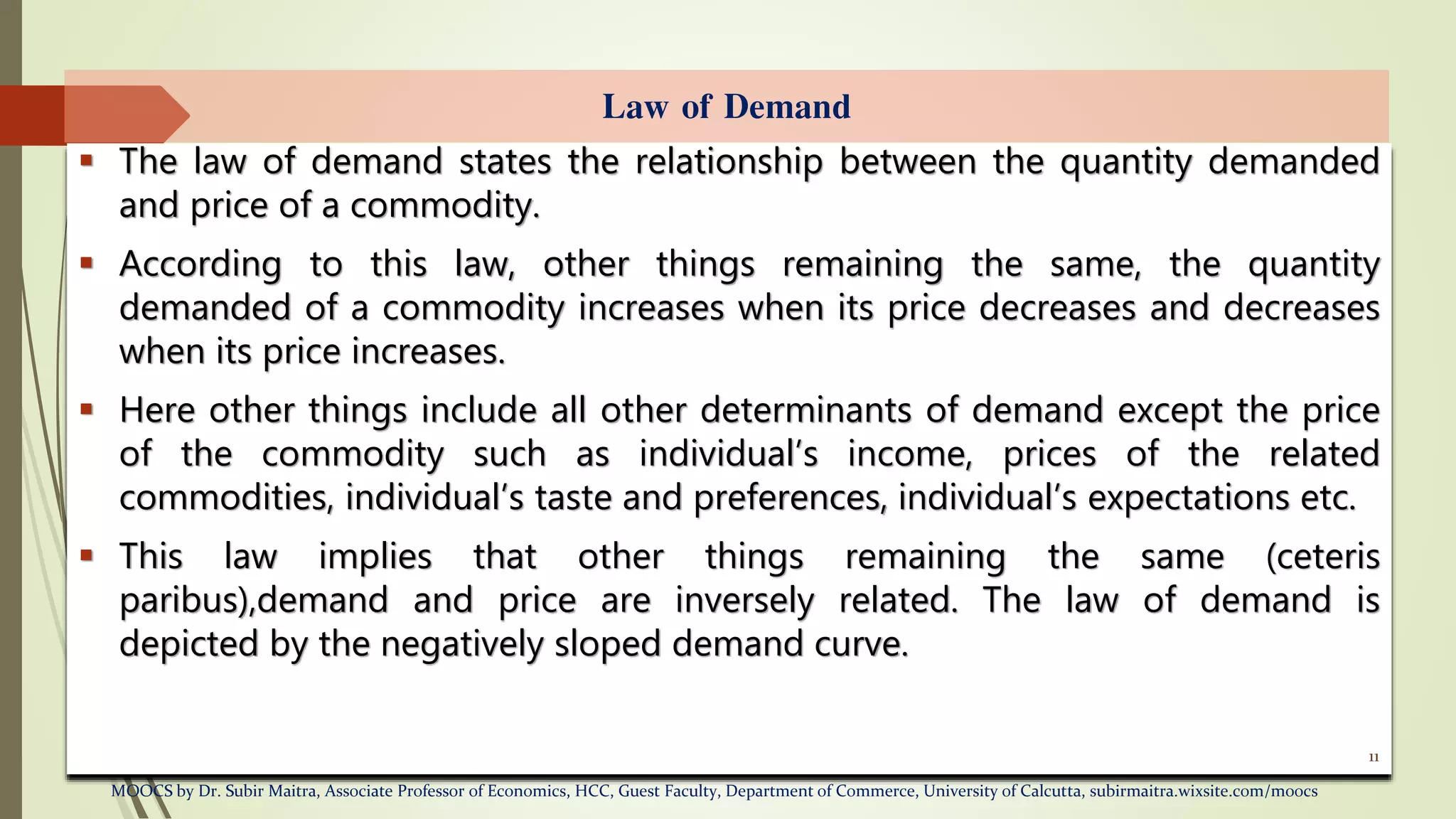 B.Com Semester 1 Lecture-1 Demand and Consumer Behaviour | PPTX