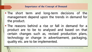 B.Com Semester 1 Lecture-1 Demand and Consumer Behaviour | PPTX