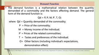 B.Com Semester 1 Lecture-1 Demand and Consumer Behaviour | PPTX
