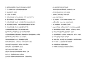 B. program doa selamat | DOCX