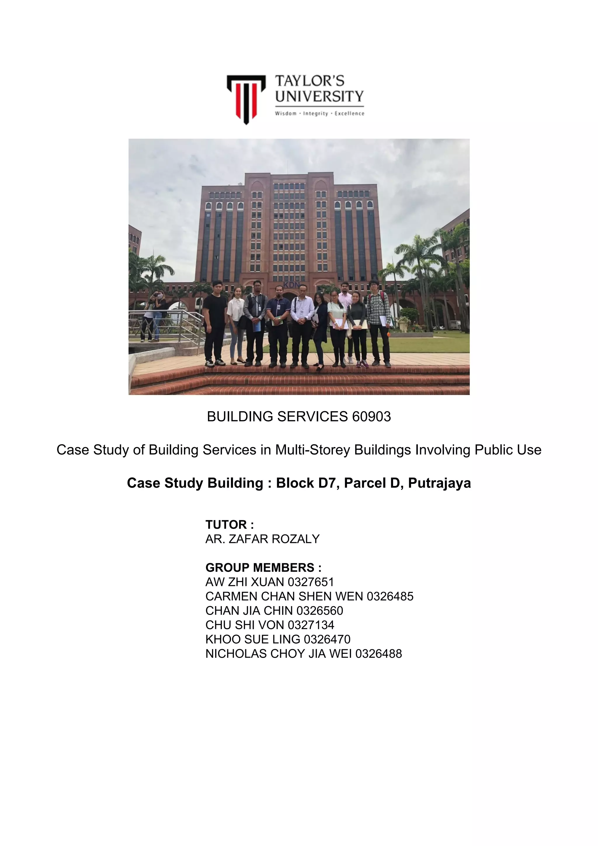 Case Study of Building Services in Multi-Purpose Buildings involving ...