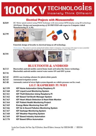 electrical engineering project topics for final year, eee live project ...