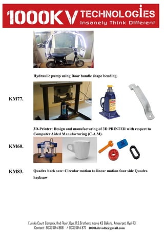 Mechanical engineering project topics for final year,Mechanical | DOC
