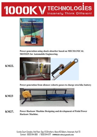 Mechanical engineering project topics for final year,Mechanical | DOC